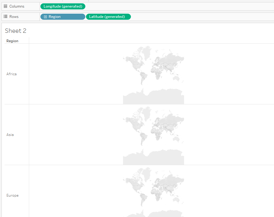 Drag Country/Region onto the Detail section of the Marks card.